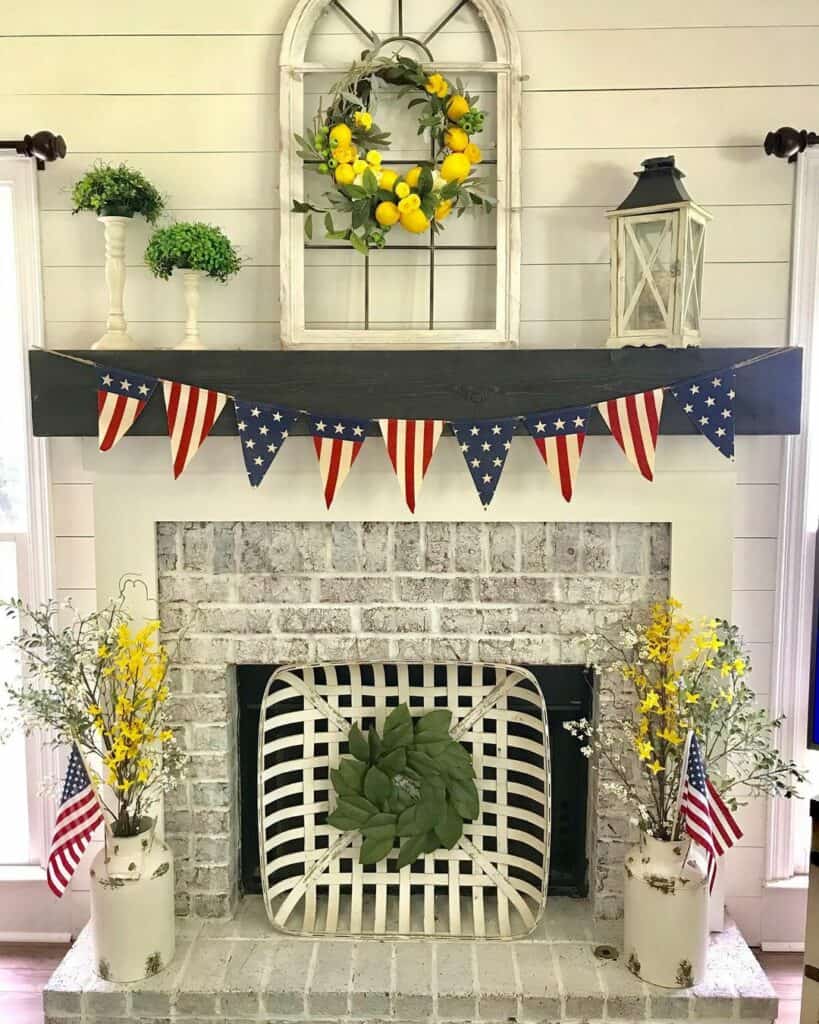 29 Summer Mantel Décor Ideas to Make Your Fireplace Blossom