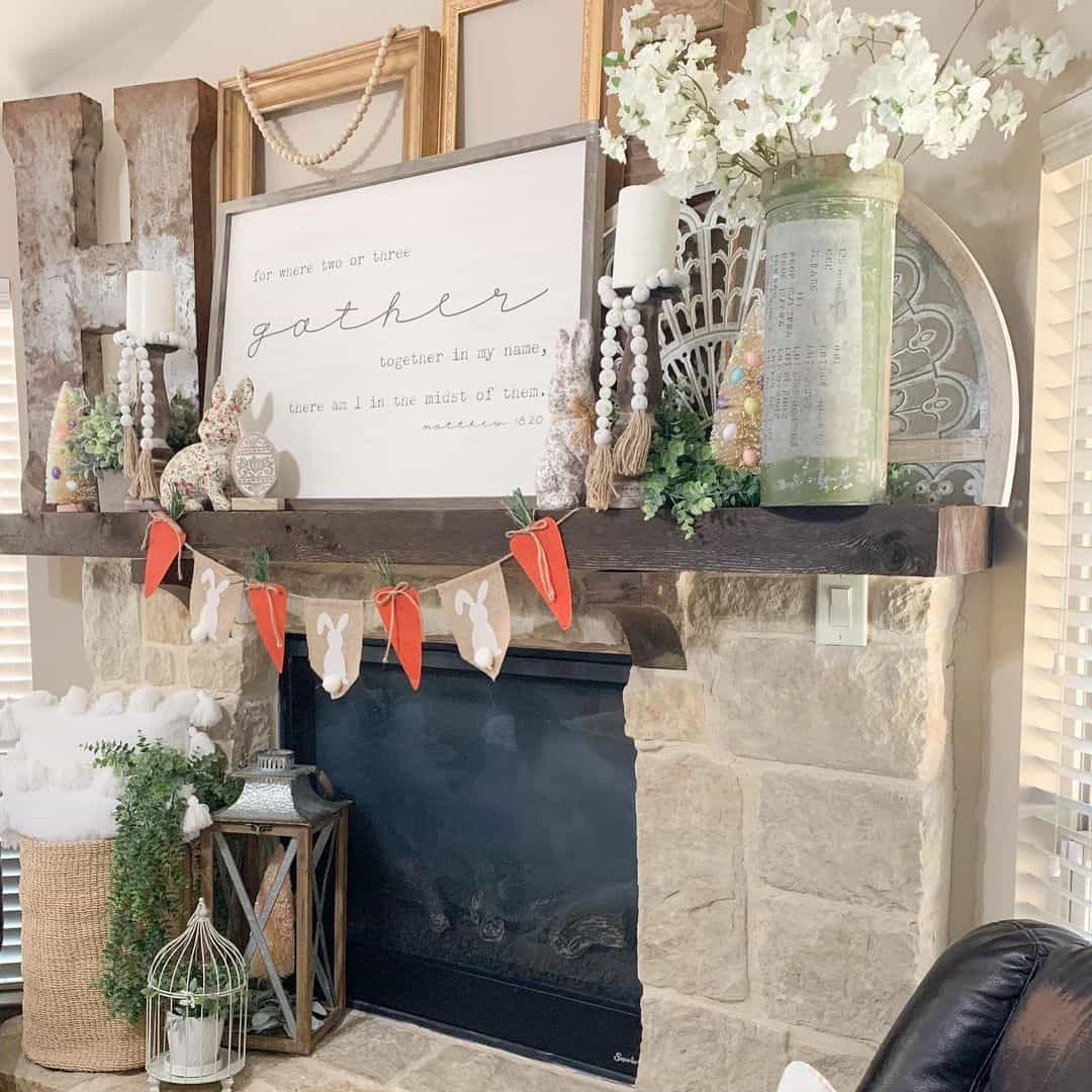 30 Stunning Spring Fireplace Decor Ideas To Inspire