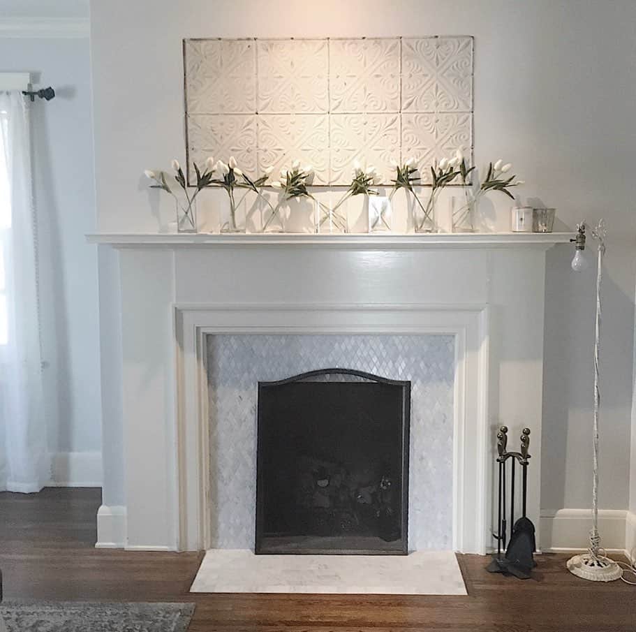 30 Eye-catching Tiled Fireplace Surrounds for All Seasons