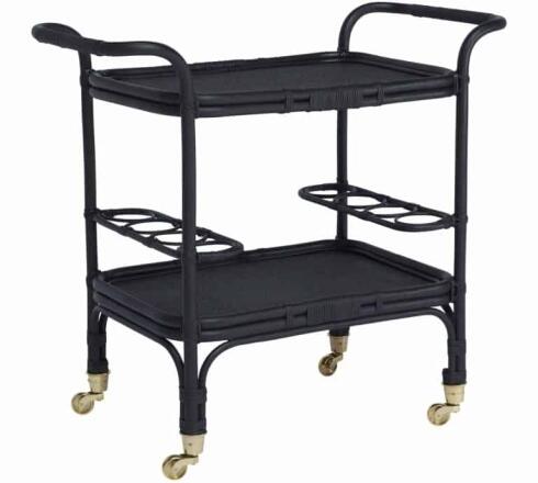 9 Beautiful Rattan Bar Carts to Accessorize Your Home