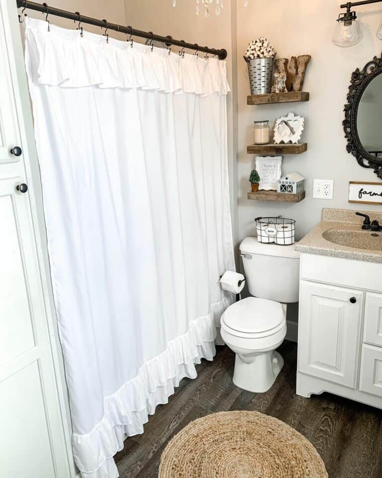 bathroom drapes ideas