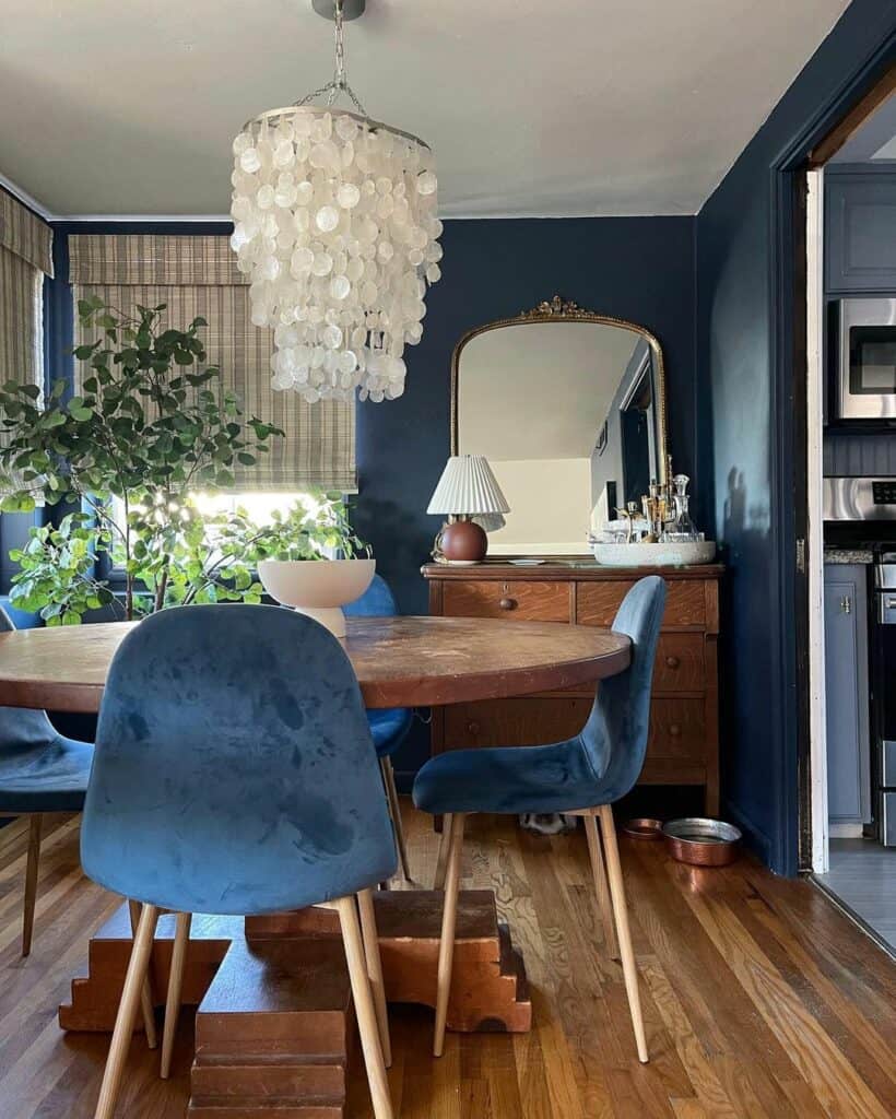 14 Calm and Cool Blue Dining Room Inspirations