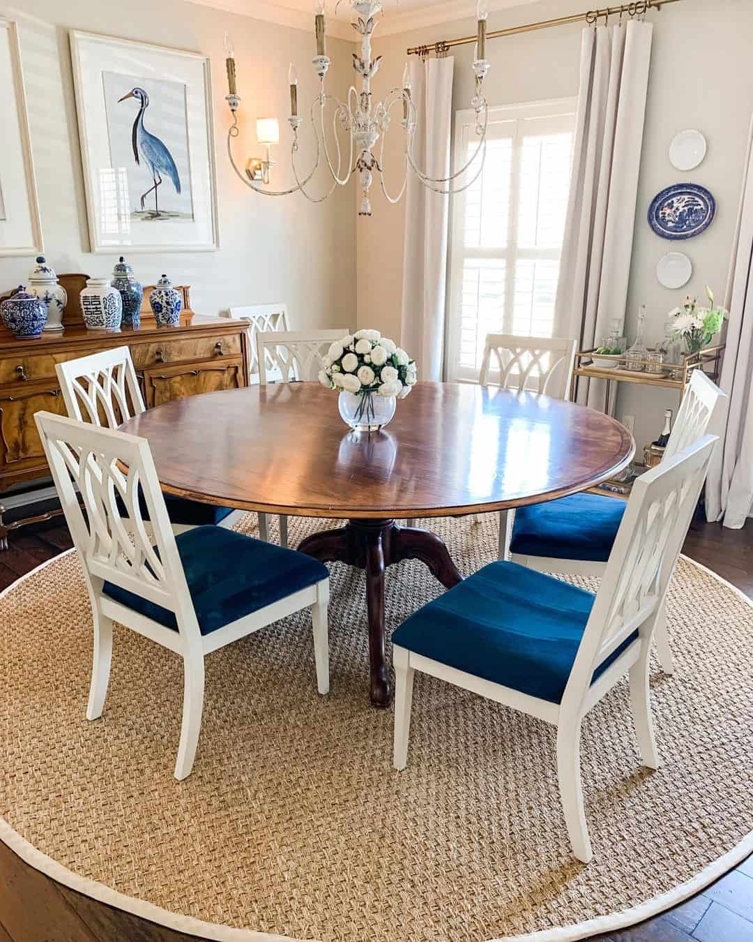 14 Calm and Cool Blue Dining Room Inspirations