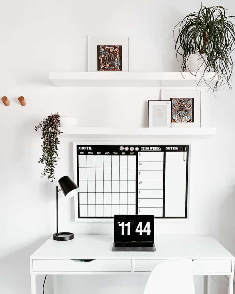 16 Floating Shelf Above Desk Designs To Decorate Your Space