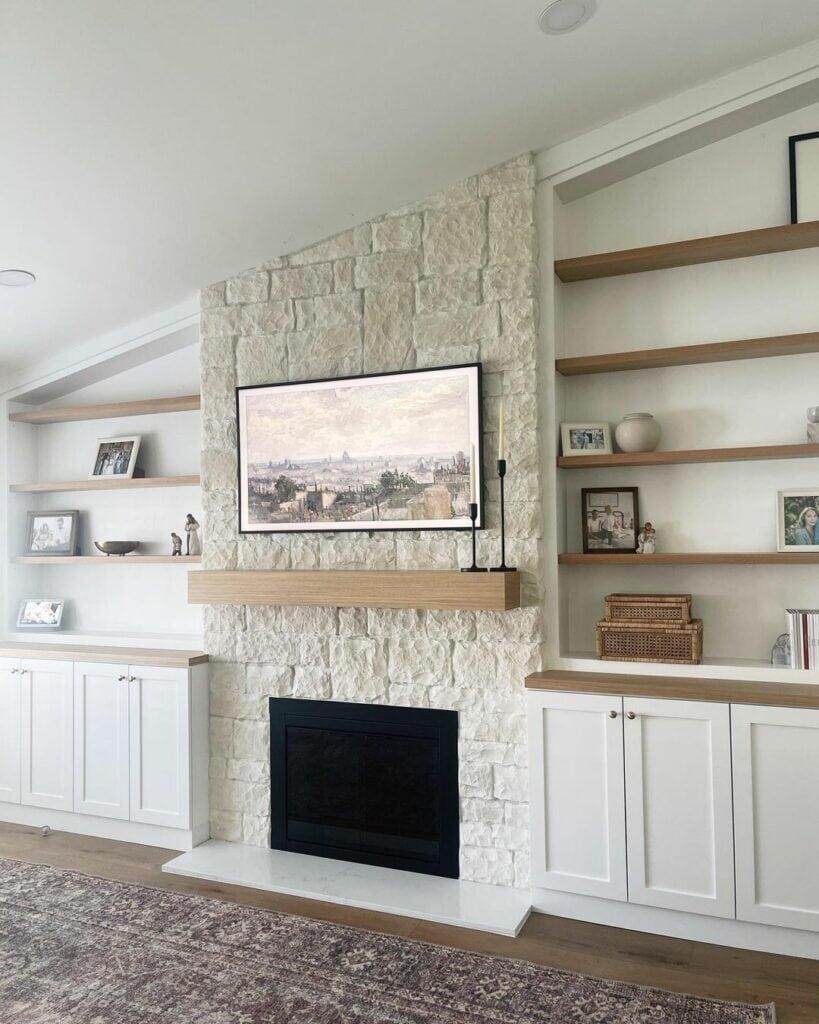 21 Minimalistic and Modern Fireplace Surrounds