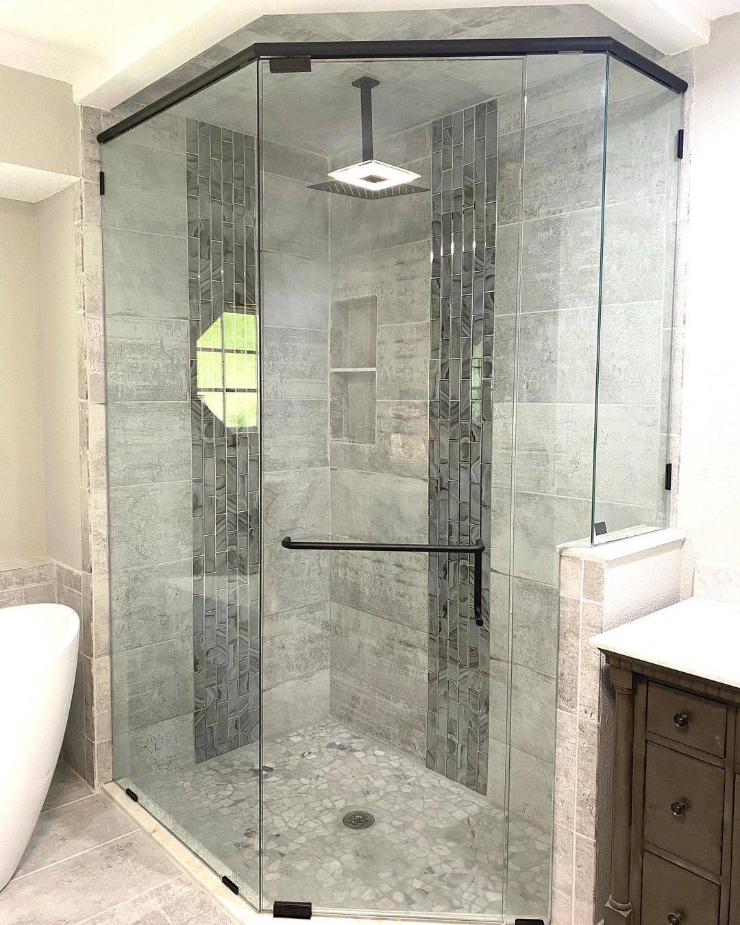 23 Ways To Upgrade a Bathroom With Accent Tile in a Shower