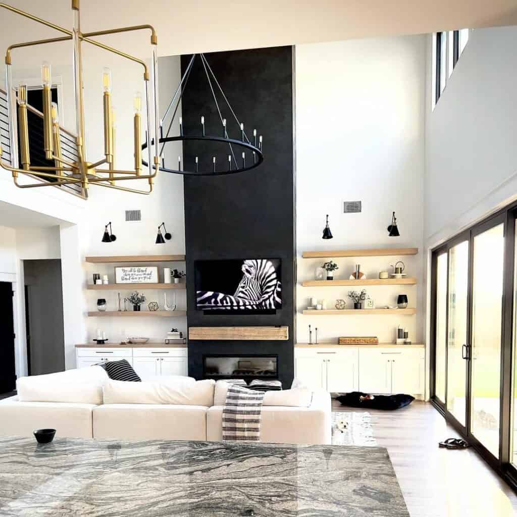 24 High Ceiling Living Room Ideas for a Grand Appearance