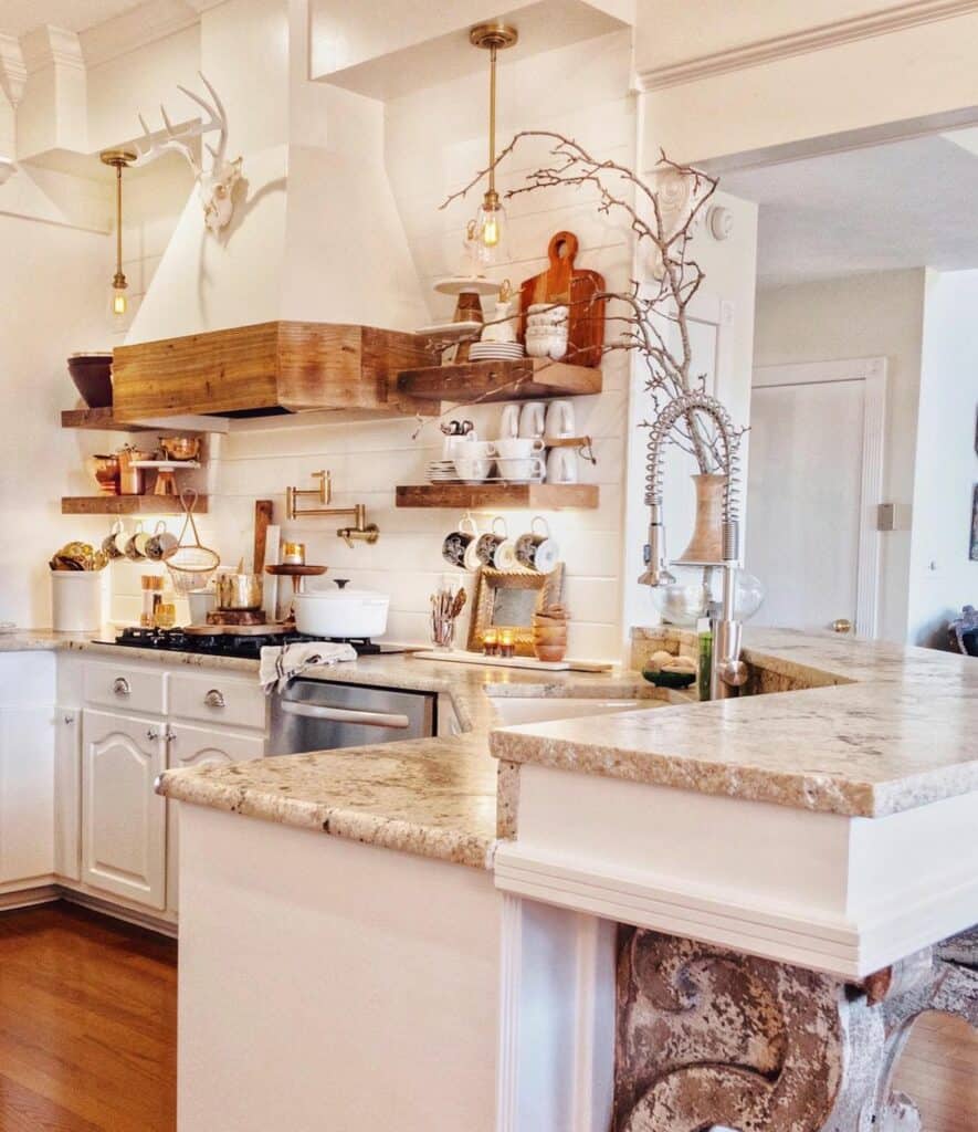 14 Modern Designs for a White Range Hood With Wood Trim